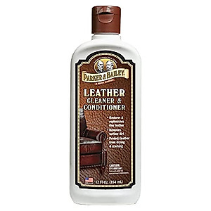 PARKER & BAILEY LEATHER CLEANER & CONDITIONER – Restores & Conditions Leather, Cleaner For Upholstery or Car Interior, Car Leather Seat Cleaner, Faux Leather, Furniture, Handbags, Shoes & More 12oz
