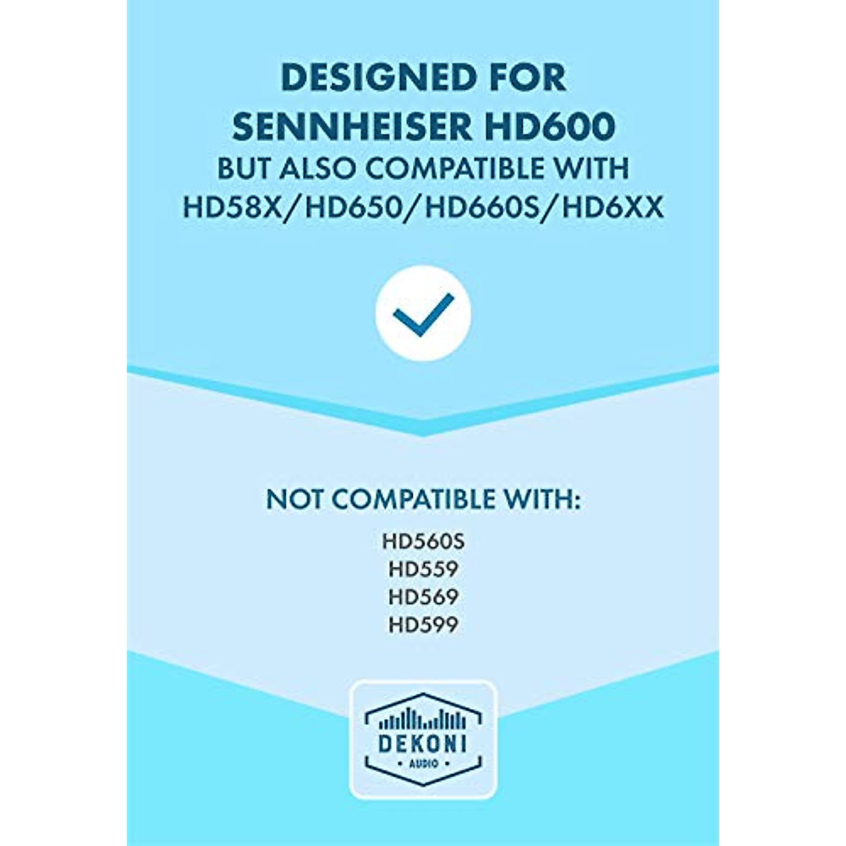 Dekoni Audio EPZ-HD600 Elite Hybrid Ear Pads for Sennheiser HD600 Headphones