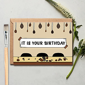 OystersPearl It Is Your Birthday Card - The Office Birthday Card - Dwight Jim Birthday Card Funny Office - Mouse Cave Birthday Card - Happy Birthday Card