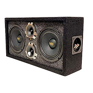 Bass Rockers 6.5" Loaded Chuchera Box with 6.5" Outdoor Home & Speakers & Tweeters 800W - Best for Car UTV, ATV, Camper, DJ, Pro Audio Use