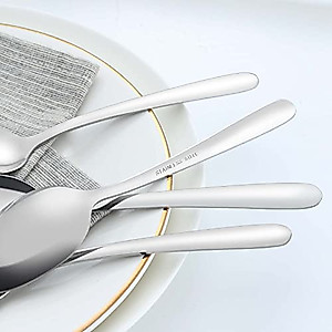 Gymdin 36 Pieces Teaspoons Set, 6.2 Inches Spoons Set, Stainless Steel Teaspoons Silverware, Small Spoons, Mirror Polished & Dishwasher Safe, Tea Spoons Suitable for Home, Kitchen and Restaurant