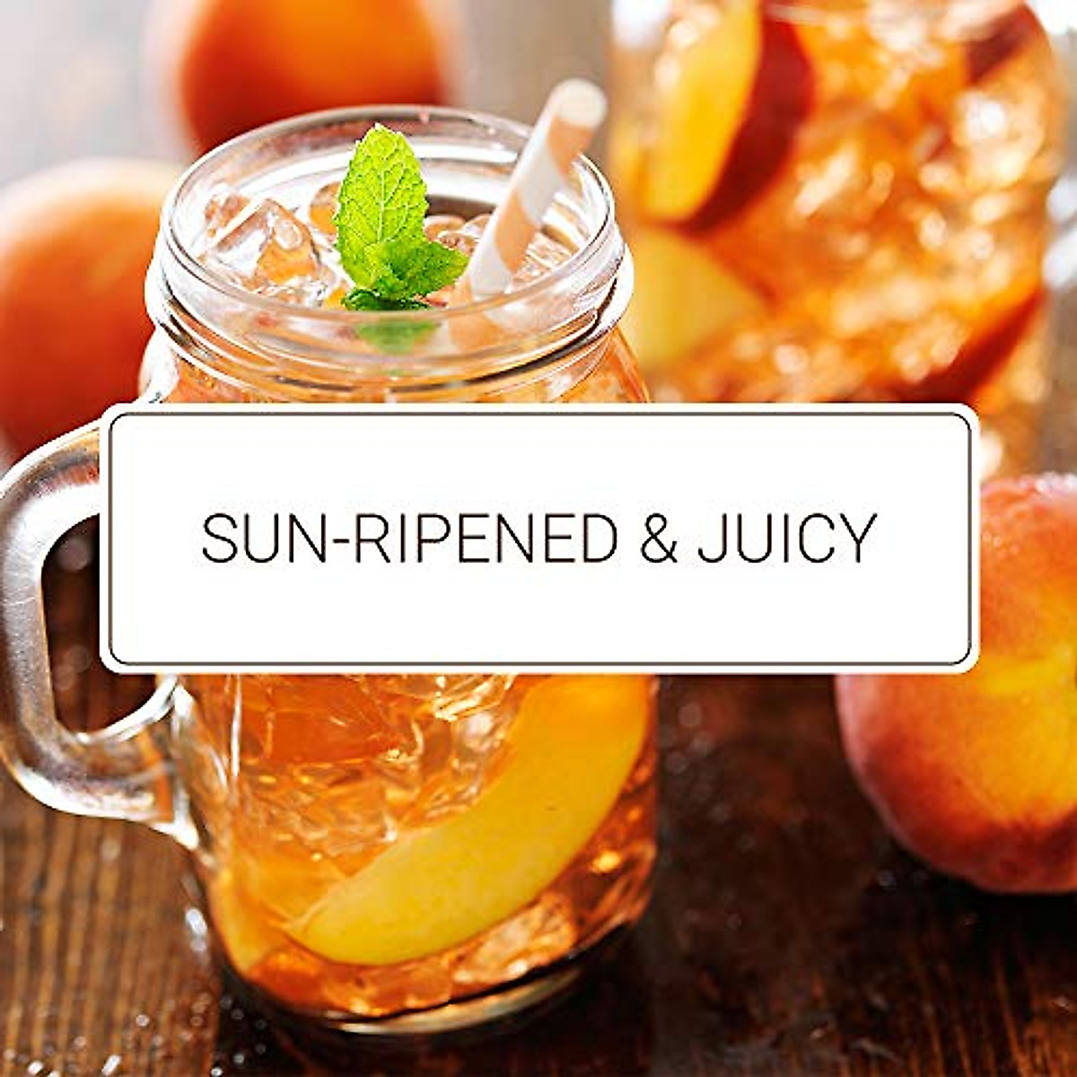 Monin - Peach Syrup, Fresh and Juicy Flavors, Great for Iced Teas, Lemonades, and Sodas, Non-GMO, Gluten-Free (1 Liter)