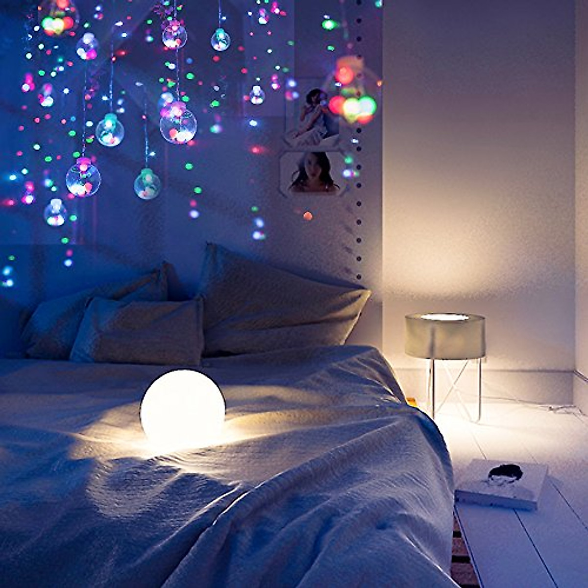 buways Fairy Lights,2-Pack Battery Operated Waterproof Multicolor 50 LED Fairy String Lights,16.4ft Silver Wire Light with Remote Control for Christmas Parties,Garden and Home Decoration