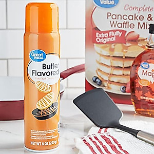 PACK OF 12 - Great Value Butter Flavored Cooking Spray, 8 oz