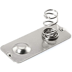 SQXBK 20 PCS Metal AA Batteries Spring Contact Plate Terminal Silver Battery 29mmx12mm