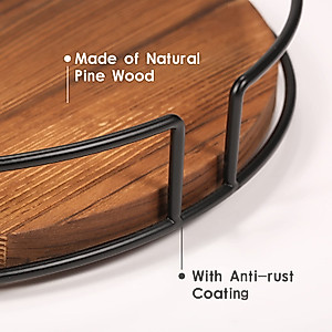 Lazy Susan Organizer, Othran Wood Lazy Susan for Table 13-inch Kitchen Organizer Lazy Susan Organizer for Cabinet Spice Fridge Pantry Countertop, 360 Degree Turntable