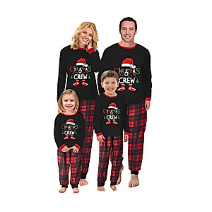 Lizxun Christma Pajama Family Christmas Pjs Matching Sets Christmas Pajamas for Family Cute Sleepwear for Women Men Teens Women Mom
