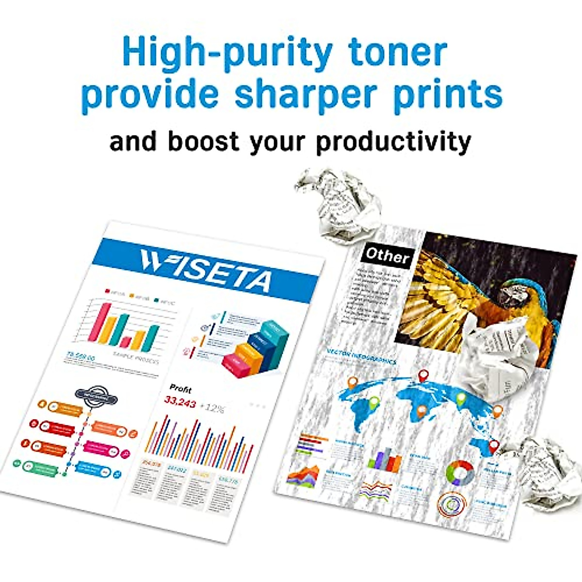 【New Chip】 215A Toner Cartridges Replacement for HP 215A Toner Cartridges 4 Pack | Works with HP Color Laserjet Pro M155, HP Color Laserjet Pro MFP M182, M183 Series | W2310A W2311A W2312A W2313A