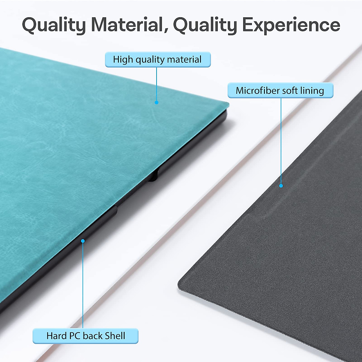 CoBak Case for Remarkable 2 Paper Tablet - Lightweight and Hard Back Shell Protective Book Folio Cover with Built-in Pen Holder - for 10.3" 2020 Released (SkyBlue)