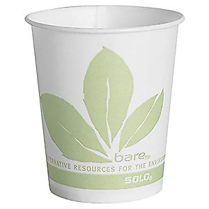 SOLO R53BB-JD110 Treated Paper Water/Refill Cup, 5 oz. Capacity, 2.5" x 2.8", Bare (Case of 3,000)