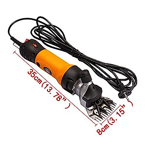 Xuanyue Used - Electric Professional Sheep Shears 380W Electric Farm Supplies Animal Grooming Shearing Clipper Sheep Goat Shears Electric Clippers, Farm Supplier (Orange)