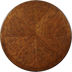 New Classic Furniture Gia 5-Piece Round Dining Set with 1 Dining Table and 4 Chairs, 47-Inch, Brown