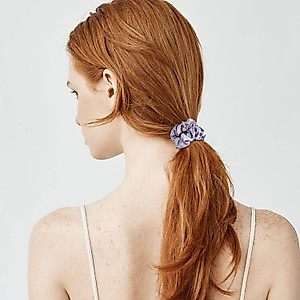 WILLBOND 48 Pieces Neutral Satin Hair Ties Scrunchies Bulk Multicolor Elastic Silk Hair Bands Accessories Ponytail Holders for Women(Neutros)