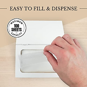 Farmhouse Dryer Sheet Dispenser/Holder Box with hinged Lid - Rustic Farmhouse Laundry Room Organizer - Fabric Softener Dispenser - Storage Container