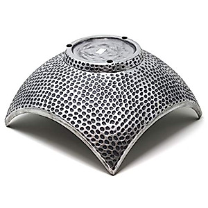 Seraphic 5pc Bowl Table Centerpieces for Dining Room, Large Decorative Bowls for Coffee Table Decor, Kitchen, Orbs/Balls Included, Silver