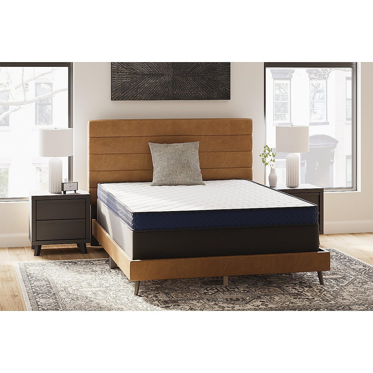 Signature Design by Ashley Twin Size Medium Firm 6 Inch Memory Foam Mattress with Breathable Quilted Cover
