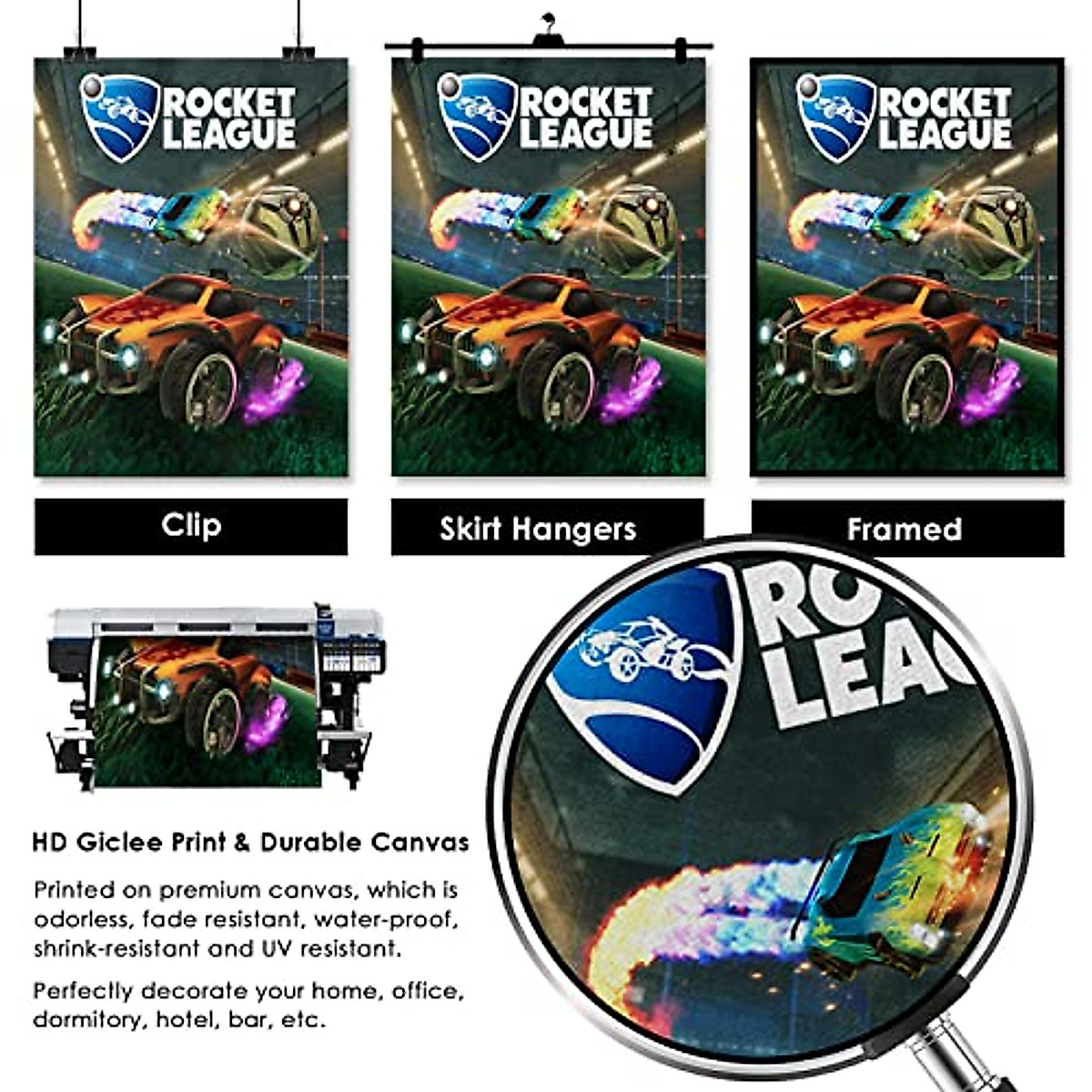 Rocket Merch League Canvas Poster Unframed Wall Art Print for Home, Office, Dorm Decoration 12 x 18 Inch