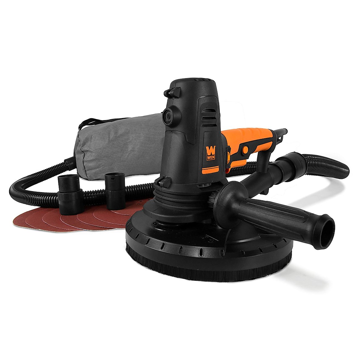 WEN DW1085 10-Amp Variable Speed Handheld Drywall Sander with Dust Hose and Collection Bag , Black