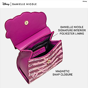 Danielle Nicole Disney Alice in Wonderland Mini Backpack, Cheshire Cat Monogram Small Handbag Purse, Pink