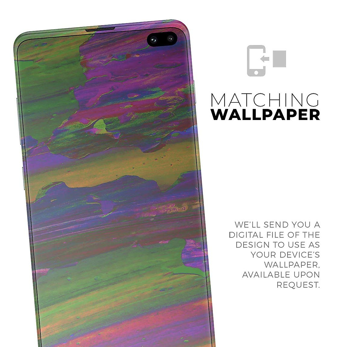 DesignSkinz Liquid Abstract Paint Remix V57 Protective Vinyl Decal Wrap Skin Cover Compatible with The Samsung Galaxy S20 (Screen Trim & Back Glass Skin)