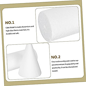 Abaodam 1 Set Dummy Cake Fake Cake Baking Practicing Tool Cake Photography Prop Cake Prop Simulated Cake Model Cake Dummy Tool Cake Diy Model Party Decor White Foam Party Supplies Wedding