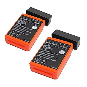 WELLVEUS 2Pcs BA225030 6V 1500mAh Ni-Mh Battery for HBC Pump Truck Remote Control Battery