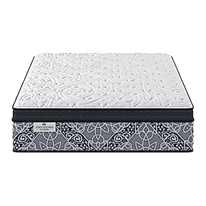 Kingsdown Passions Kelbrooke 16" Plush Euro Pillow Top Hybrid Mattress Full, Cool Gel Memory Foam Layer Motion Isolation Quilted Top Premium Mattress
