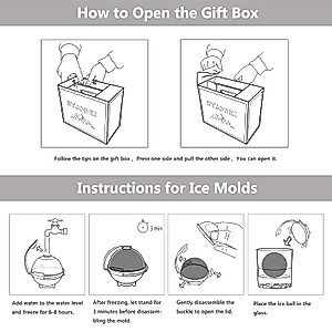 BYJOBEI Whiskey Rocks Glass, 2 Crystal Bourbon Glasses, 2 Ice Ball Molds 2 Coasters In Gift Box, 11 Oz Rock Barware for Bourbon Scotch Cocktail Vodka, Unique Gifts for Men