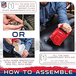 Franklin Sports NFL Inflatable Target Toss Game - Kids Mini Football Throwing Game Set - Portable Indoor + Outdoor Toy Football Target + Mini Footballs - 51"