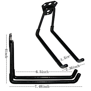 RFORPLY Wall Hung Double Hook Bicycle Storage Hook Garage Space Saver Hanger Rack Pack of 2 (Big Hook)