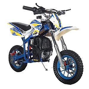 X-PRO 40cc Kids Dirt Bike, 4-Stroke Gas Power Mini Pit Bike with Off-Road Tire and Disc Brake,Blue