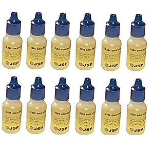 JSP 12 Bottles 22k Gold Metal Test Acid Karat Testing Liquid Solution Jewelry Teste