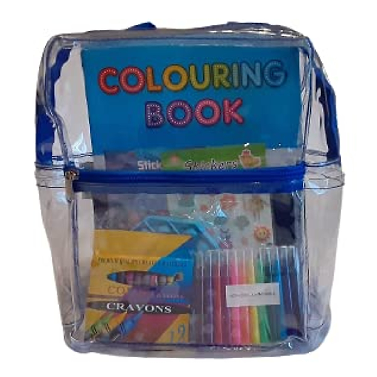 Gracewaters Kids Activity Backpack with 6 Activity Accessories Included (Blue)