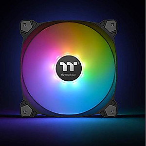 Thermaltake Pure Plus 12 RGB TT Premium Edition 120mm Software Enabled Circular 9 Controllable LEDs RGB PWM Case Radiator Fan 3Pack, TT RGB PLUS Software, AI Interactive Voice Control CL-F063-PL12SW-A