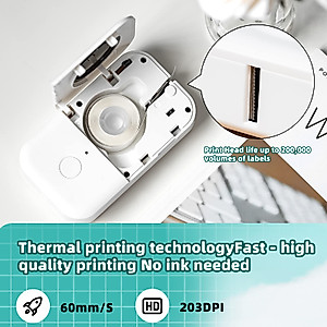 Phomemo Label Maker Machine with Tape, D30 Portable Bluetooth Label Printer for Storage, Barcode, Mailing, Office, Home, Organizing, Mini Sticker Make with Multiple Templates,with 3 Rolls,Green