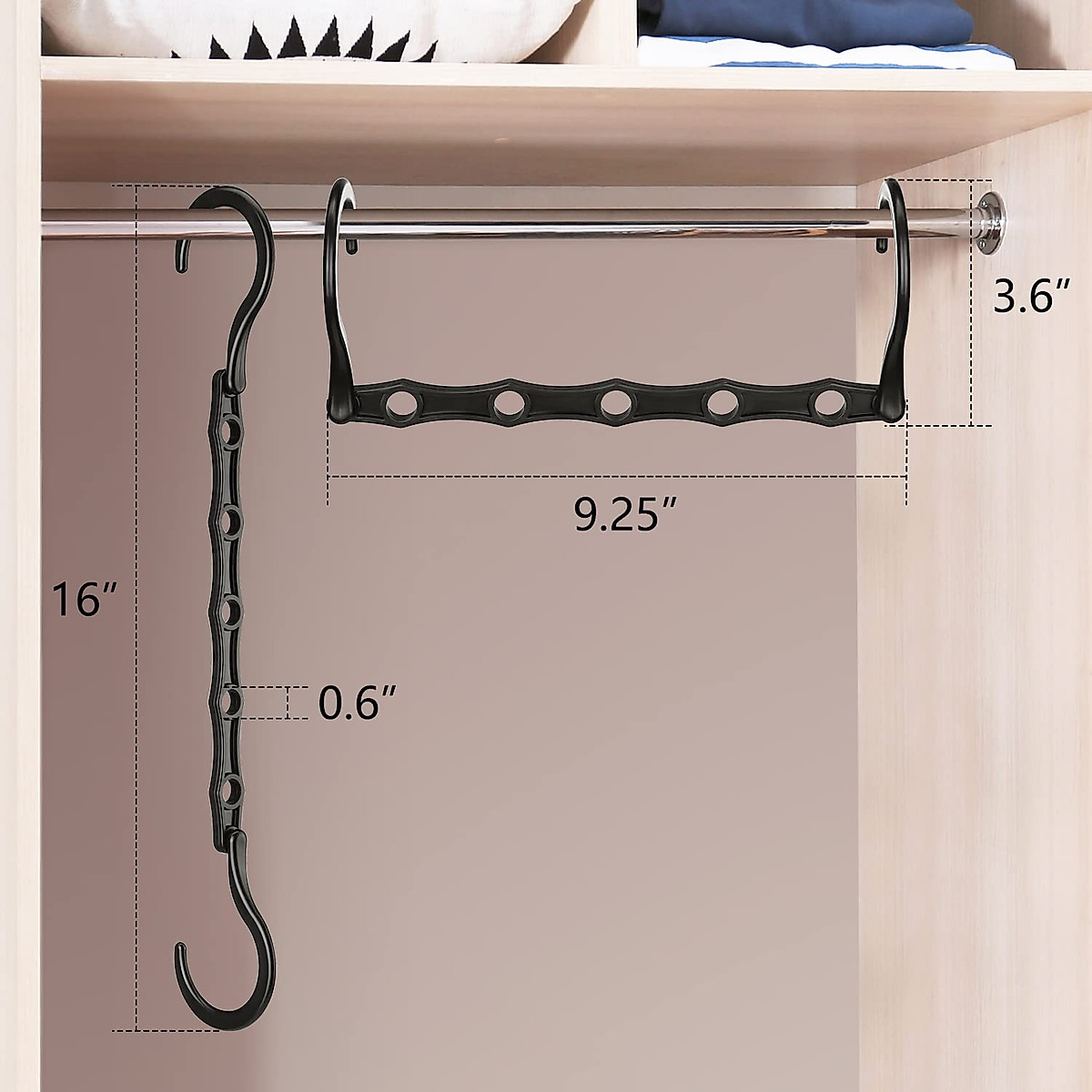 AMKUFO 12 Pack-Closet-Organizers-and-Storage, Hangers-Space-Saving-for-Closet-Organization, Clothes-Hanger-Organizer-Space-Saver-for-College-Dorm-Room-Essentials, Small-Closet-Organizer-Apartment