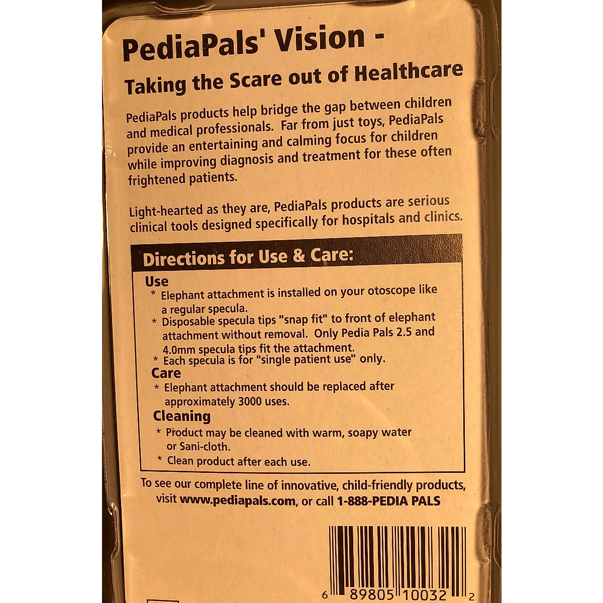 Pedia Pals Elephant Pediatric Otoscope Tips with Attachment – Pack-2 Playful & Useful Exam Tool for Adults & Children, Easy Twist-On Design, Easy to Attach to Most Otoscopes, Non-Toxic, Safe & Durable