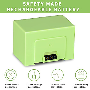 JYJZPB i7 Replacement Battery Compatible for iRobot Roomba i7 i7+ i7 Plus e5 7150 7550 e5150 e5152 4624864 ABL-D1, 3200mAh