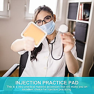 ULTECHNOVO 5pcs Equipment Injection Educational Silicone Intramuscular Practice Nurse Module Medical Trainer Diabetics Pad Supplies Venipuncture Model Human for Doctor Training Muscle Tool