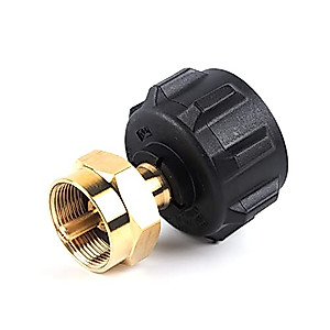 Propane Adapter, Propane Refill Adapter, QCC Type Propane Bottle Filler Adapter for Outdoor Camping Grill BBQ (Adapter)