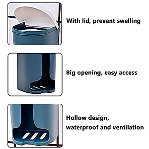 BAOOOFU Plastic Bag Holder, Kitchen Trash Bag Dispenser Roll Holder, Grocery Bags Wall Mount Storage, Easy Hanging Cabinet Door Under Sink Bag Saver, 27.5cm x 10cm x 10cm (Gray)