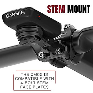 KOM Cycling Quick Release Stem Mount GoPro Computer Mount for Wahoo and Garmin Bike Computers (Bike Mount for Edge 1040, Elemnt Roam, Elemnt Bolt v2) 1040 Bike Mount Compatible with GoPro Accessories