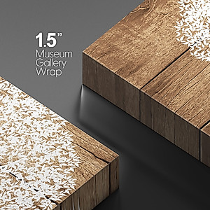 wall26 Purple Tulip Bouquet Rustic Floral Arrangements Pastels Beautiful Wood Grain Antique Canvas Art Home Art - 24x36 inches