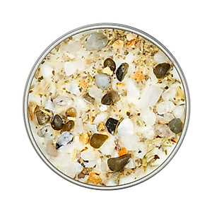 Full Moon® Candle by New Moon Beginnings - Purification & Cleansing Candle - Dried Flower, Herb, & Crystal Candles - Aromatherapy Candles - Soy Candle - 8oz Tin