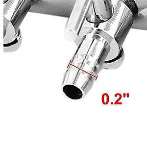 QMseller Aquarium Air Valve 18 Way Inline Manifold Air Flow Pump Tubing Splitter Lever Control Valve