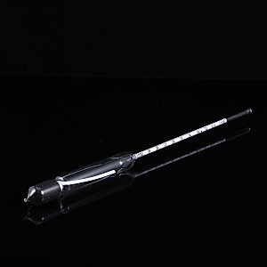 2Pcs Glass Hydrometer Densitometer Glass Float Meter, Pram,Light Meter (1.1-1.2)