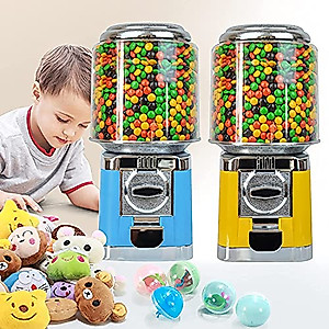 Candy Machine Commercial Automatic Candy Machine Vending Machine Bubble Gum Machine Home Vending Machine Coin Gumball Machine for Kids (Blue)