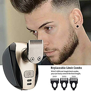 5 in1 Grooming kit Wet/Dry Shaver Electric Razor for Men All in One Bald Hair Trimmer Beard & Nose Trimmer Facial Cleansing Brush Waterproof USB Rechargeable