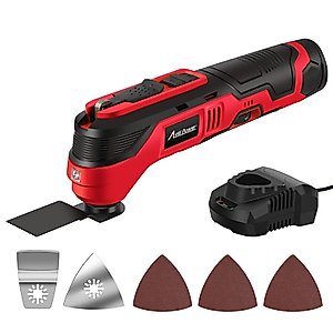 AVID POWER Cordless Oscillating Tool Kit with Accessories, 18,000 OPM Variable Speed & 2.8° Oscillating Angle, LED & Quick-Change, Oscillating Multi-Tool for Cutting Wood Nail/Scraping/Sanding