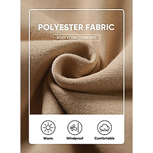 JMIERR Mens Lightweight Cotton Hoodies Winter Casual 1/4 Sweatshirts Loose Fit Drawstring Pullover Shrits, US40(M), A Khaki